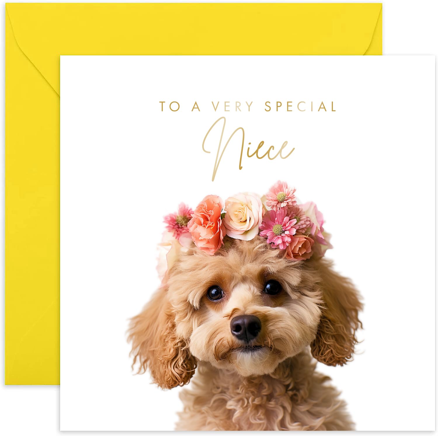 Old English Co. Poodle Dog Very Special Niece Card - Poodle Puppy ...