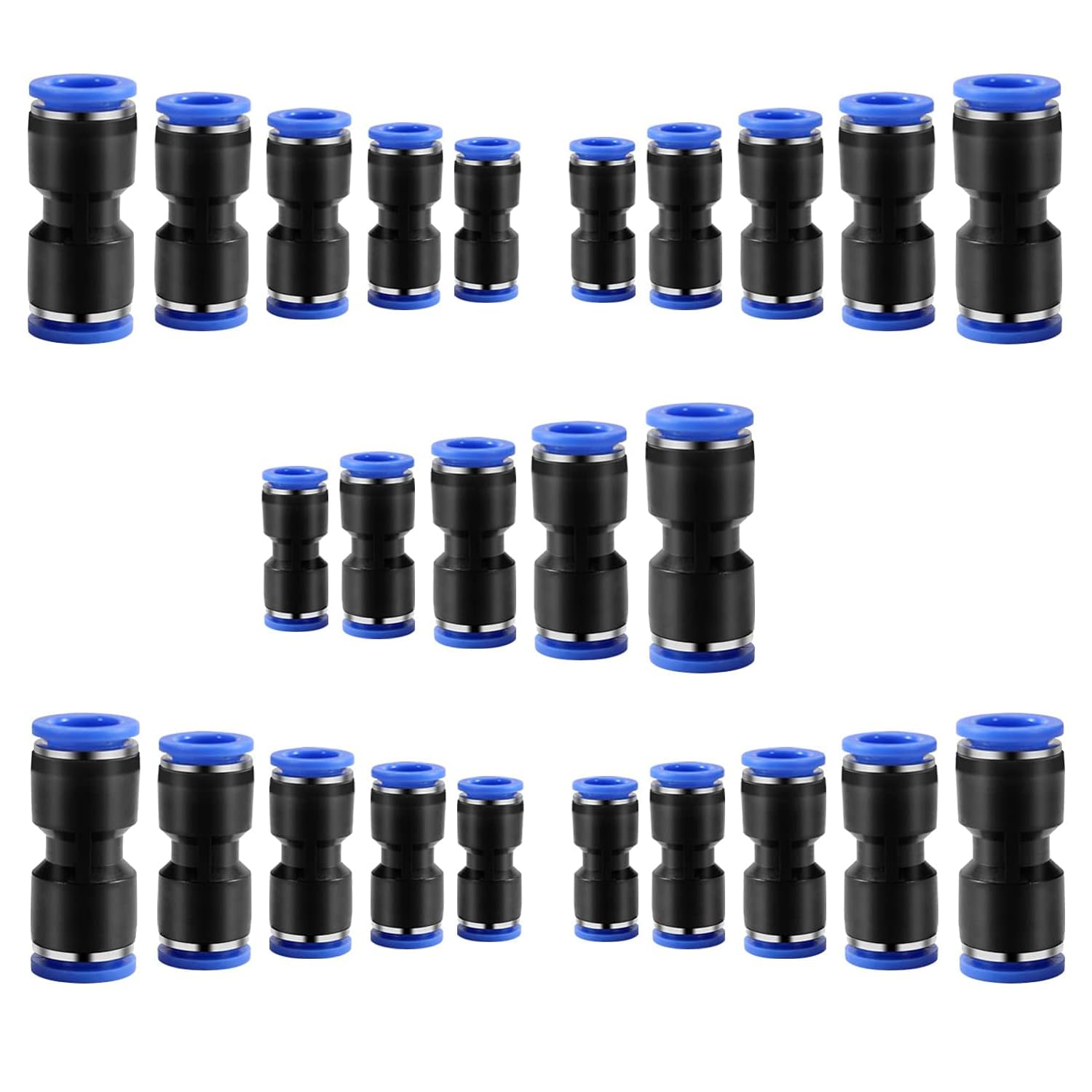 Snapklik.com : Quick Connect Straight Push Connectors,5/32" 1/4" 5/16 ...