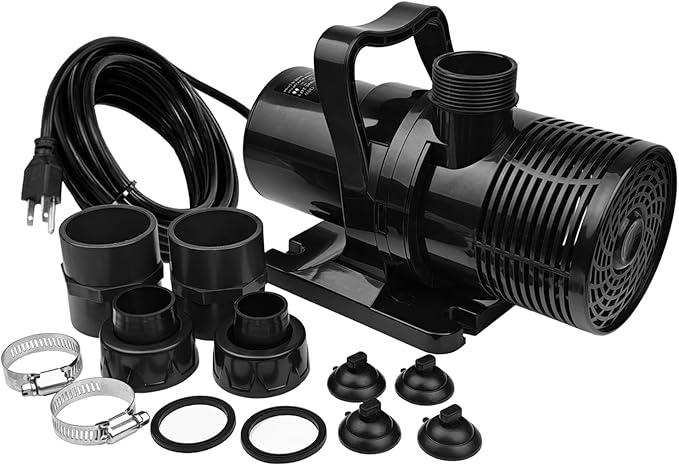 Amazon.com : PULACO 130W 3700GPH Amphibious Water Pump for Aquarium ...