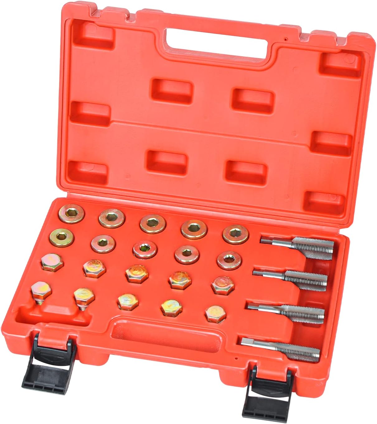 Amazon.com: Tools Oil Drain Plug Sump Bolt Thread Repair Kit 24pc Set ...