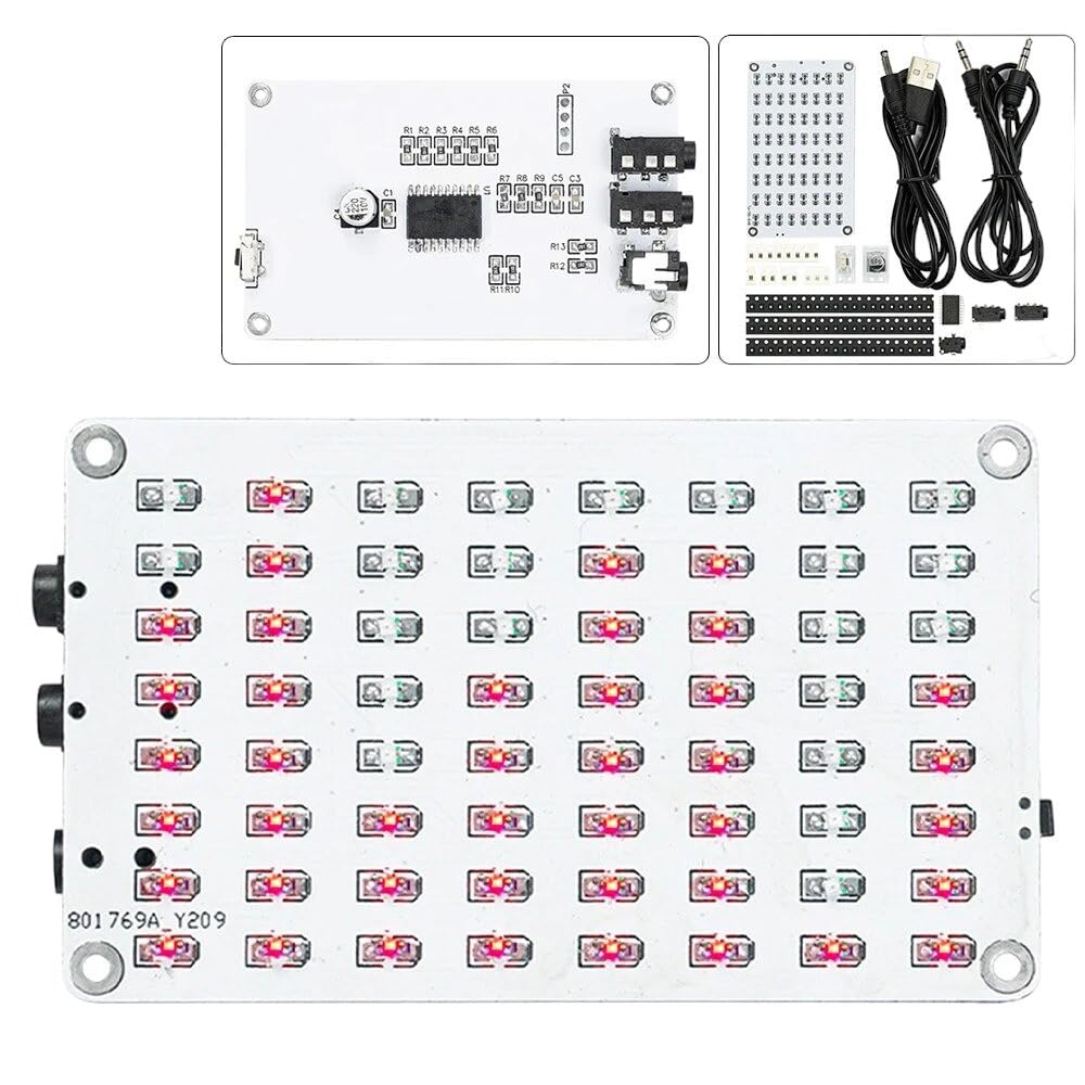 New 2024 DIY Electronic Soldering Kit Music Spectrum Flicker Light ...