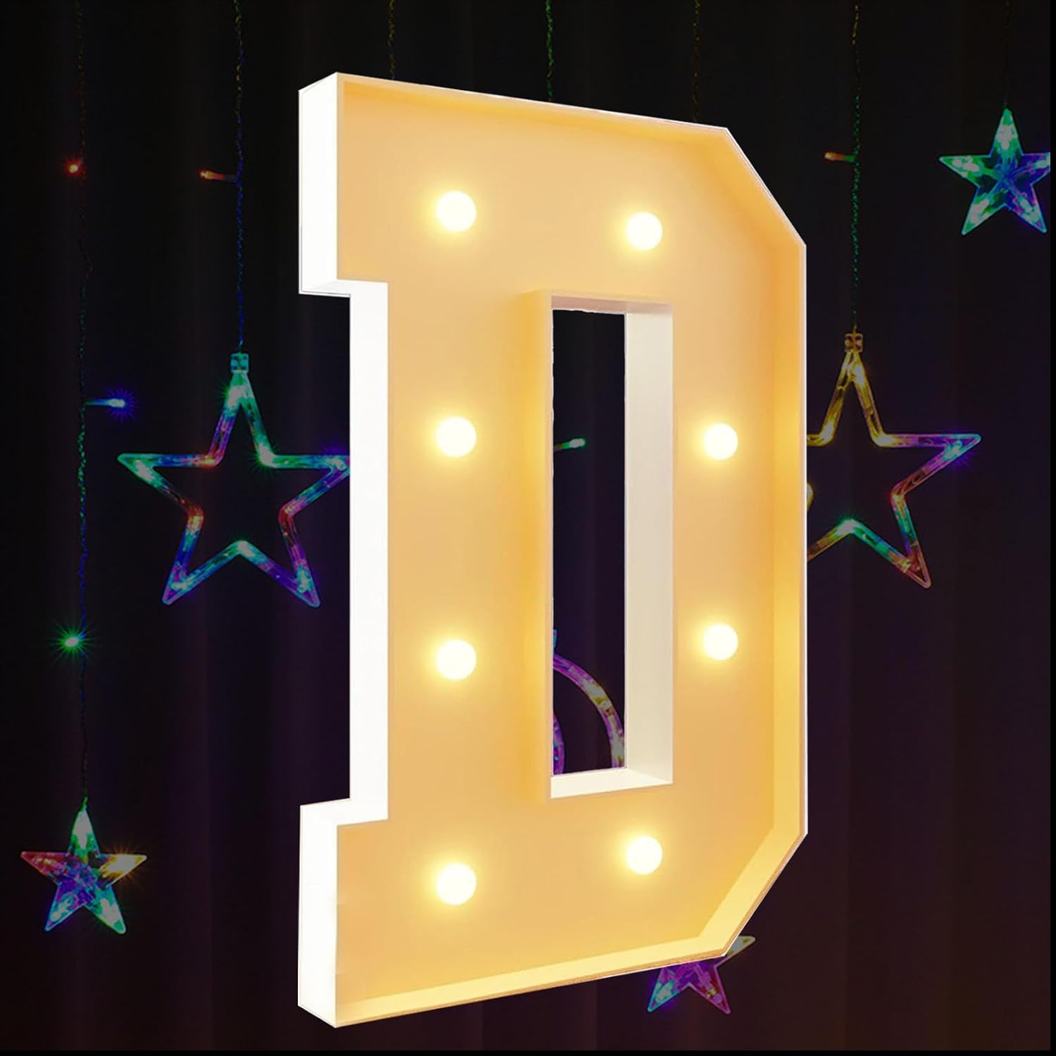 Amazon.com : Marquee Luminous Letters D 5 Foot Tall White Giant Pre-Cut ...