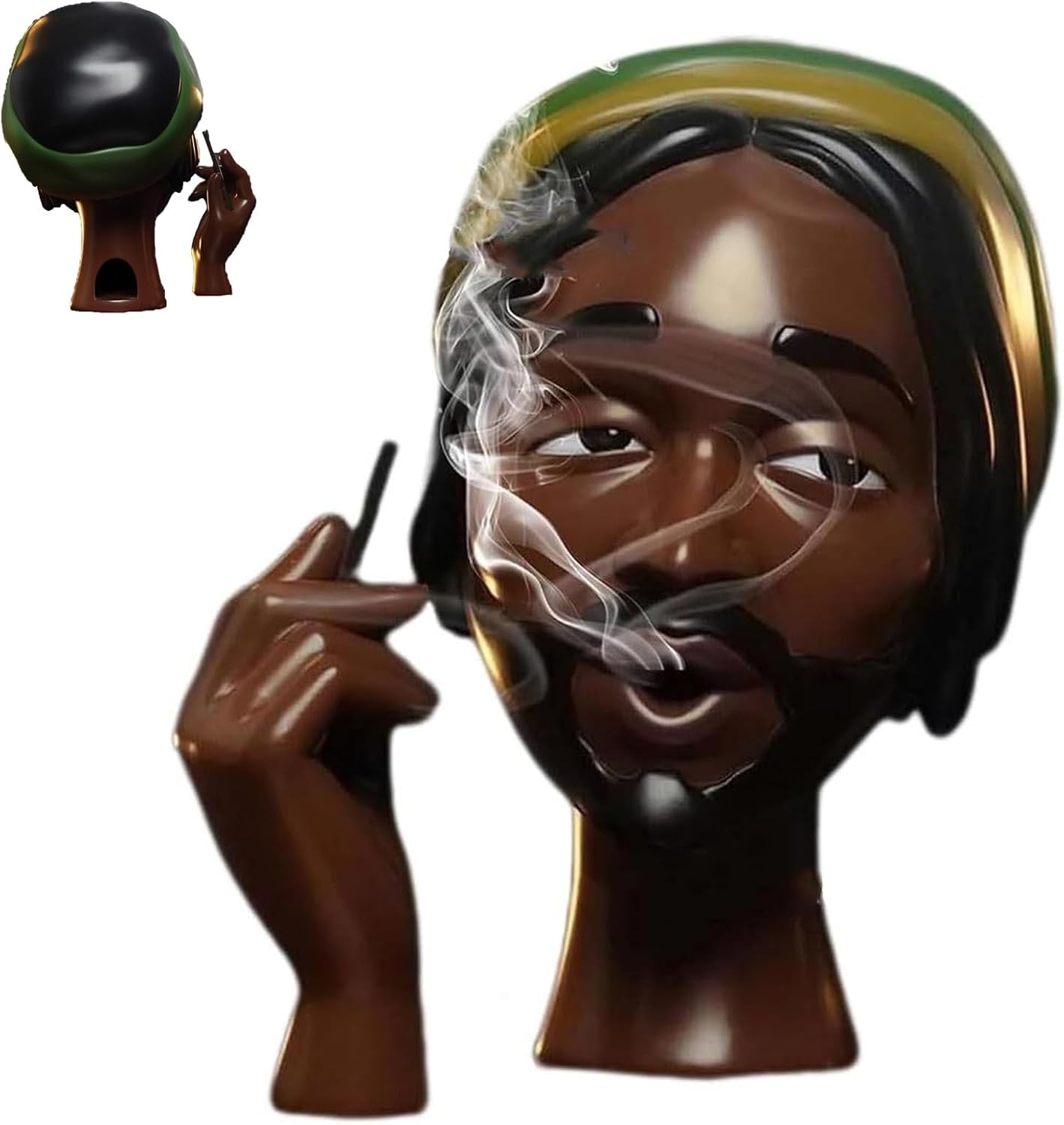 Amazon.com: Headscents-Head Incense Burner Black Woman, Headscents ...
