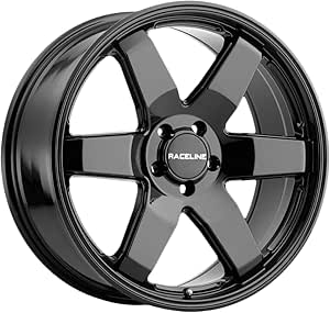 Amazon.com: Raceline Wheels 942B ADDICT Gloss Black Wheel (18 x 8 ...