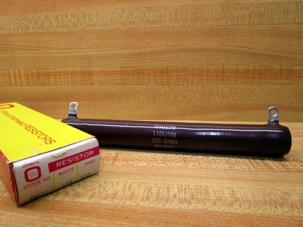 Ohmite Resistor, Power, 500 Ohm, 100W, 5% - L100J500: Amazon.com ...