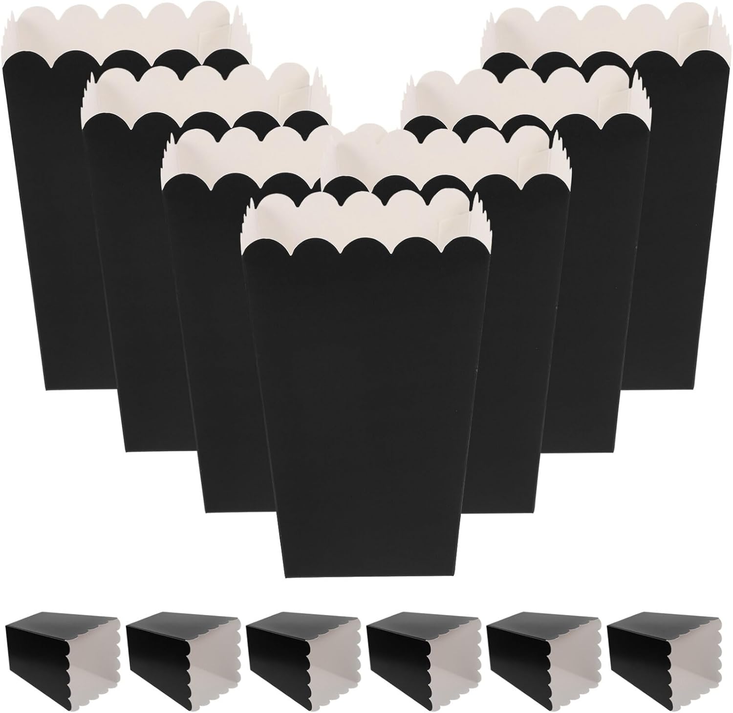 Lurrose 50Pcs Popcorn Boxes Bulk Mini Paper Popcorn Boxes Disposable ...