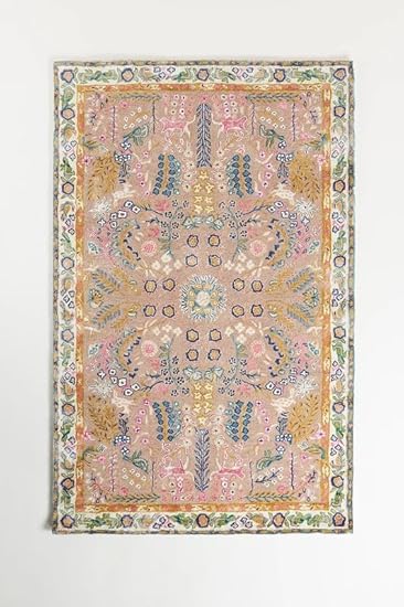 Amazon.com: Lush Rugs Floral Ivory and Pink Oriental Handmade Tufted ...
