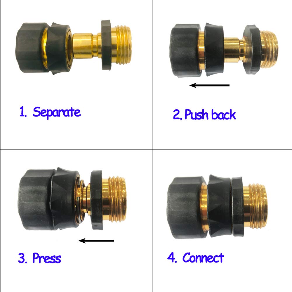 Snapklik.com : Garden Hose Quick Connect 3/4 Inch Hose Quick Connect ...