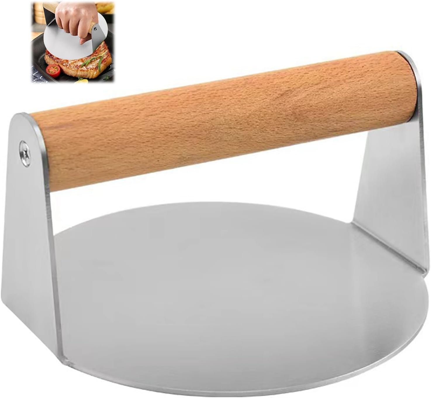 Amazon.co.jp: AUTAKI Meat Press, Hamburger Press, Meat Press, Stainless ...