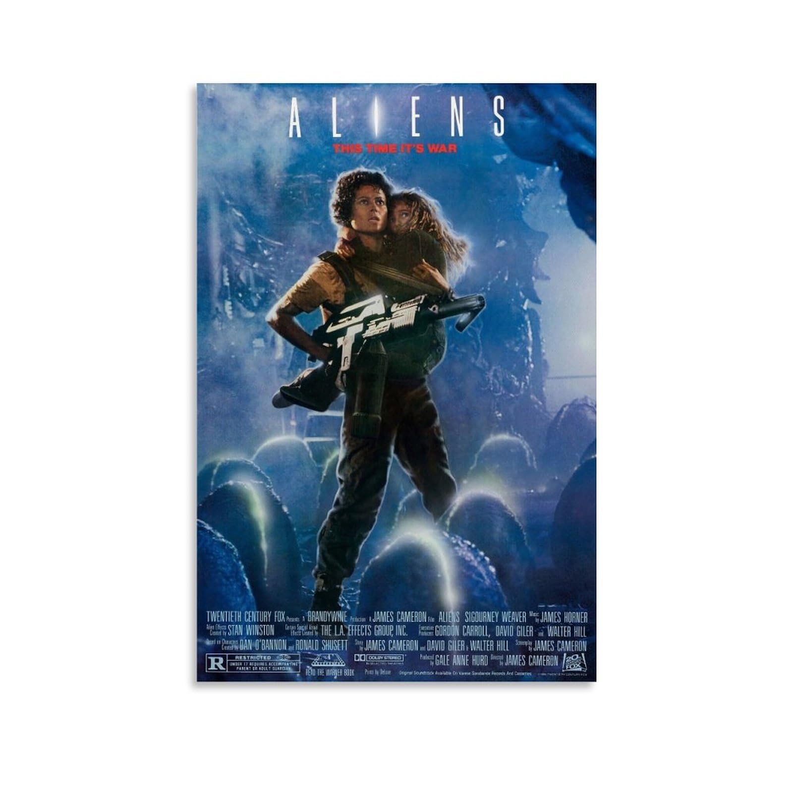 Amazon.com: 1986 Aliens Movie Poster for Bedroom Aesthetic Wall Decor ...