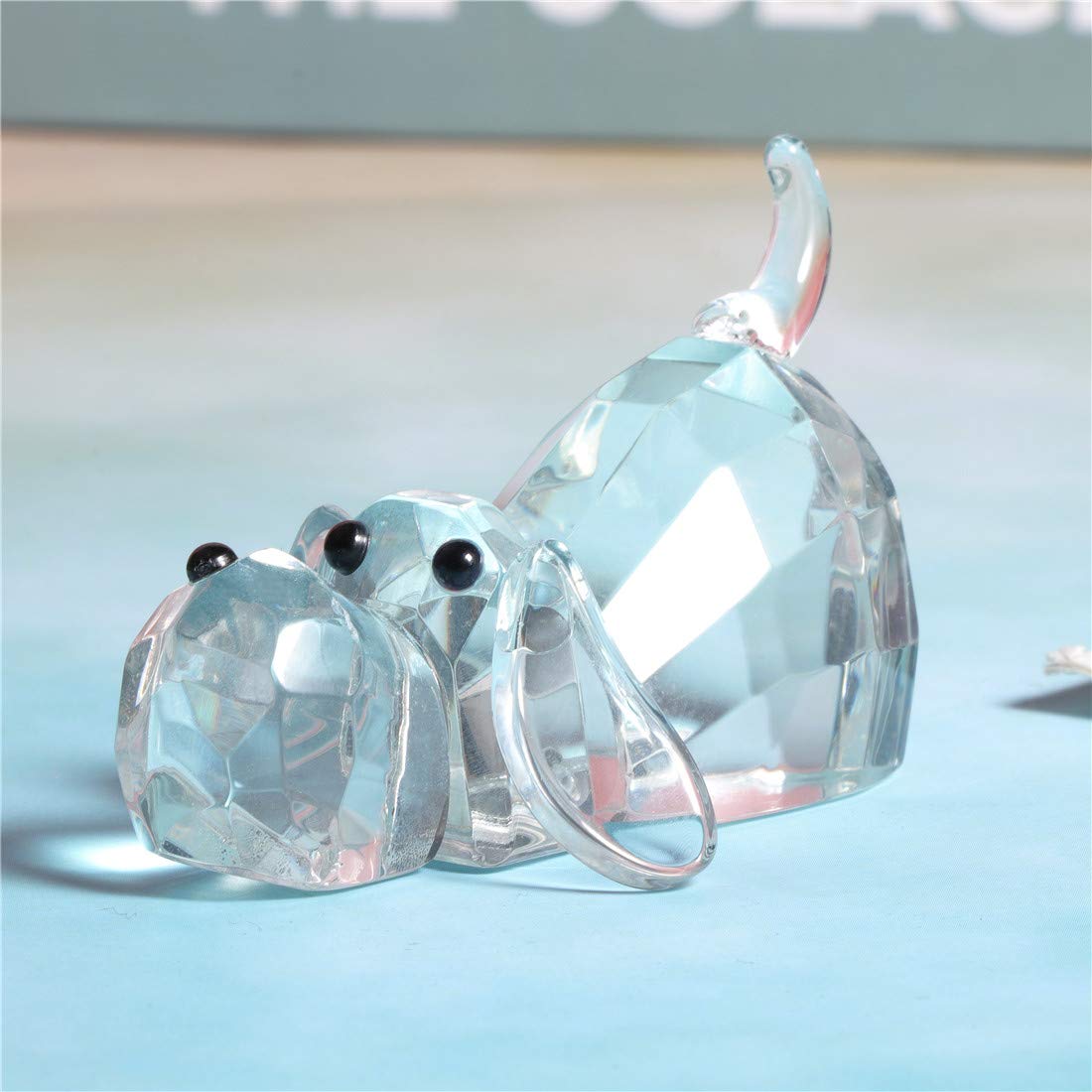 Buy Waltz&F Crystal Small Groveling Dog Collectible Animal Figurine ...