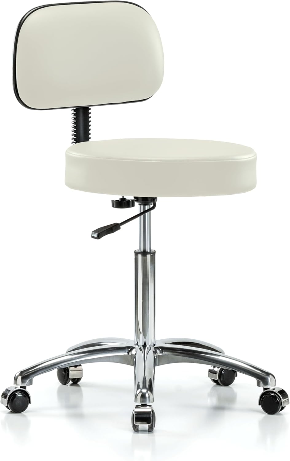 Amazon.com: Perch Chrome Walter Rolling Height Adjustable Exam Stool ...