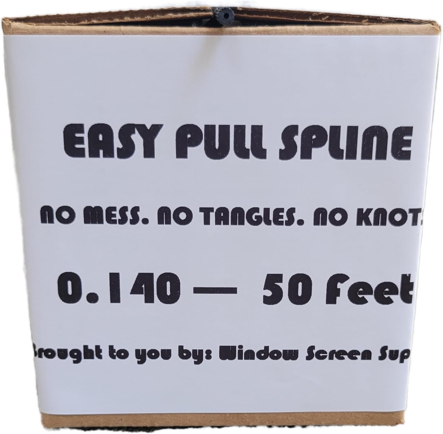 Window Screen Spline, 0.140" x 50' Replacement Round Black Window ...