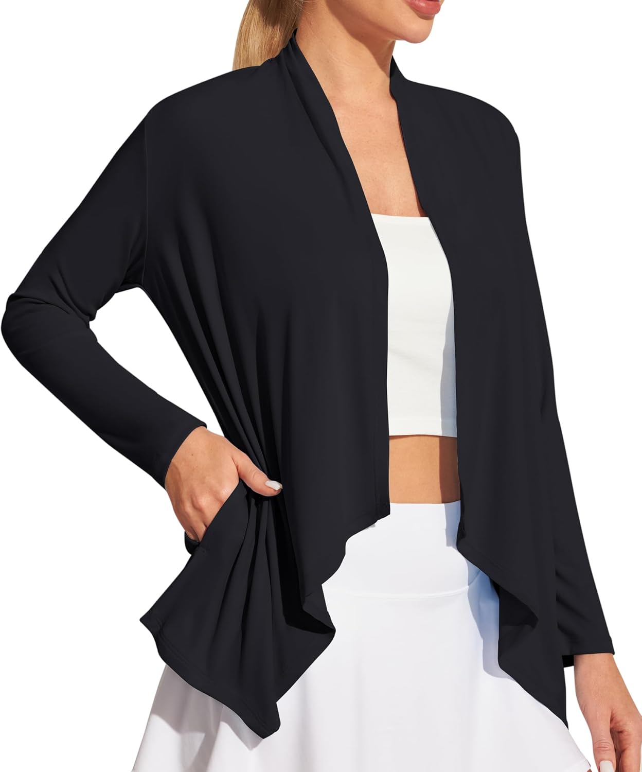 Ewedoos Women's UPF 50+ Sun Shirts Sun Protection Clothing Lightweight Cardigans with Pockets ...