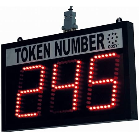COSY 3 Digit Token Number Display (Multicolour) : Amazon.in: Office ...