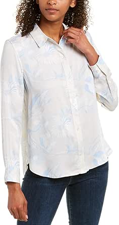 EQUIPMENT Women's Flora Print Silk Poplin Leema Shirt, gris Sables ...