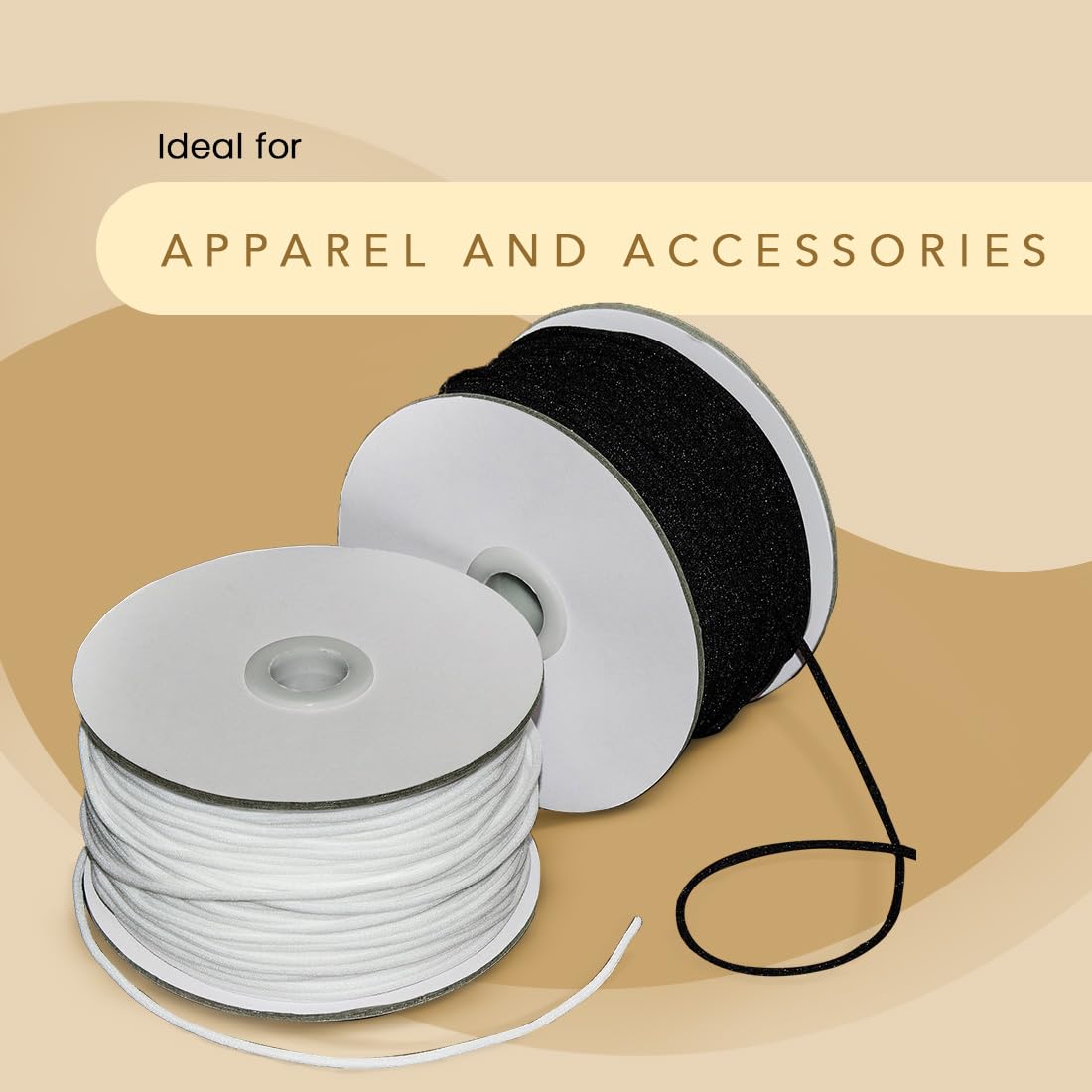 Snapklik.com : Trims By The Yard 1/8" Soft Knit Elastic Band, Premium ...