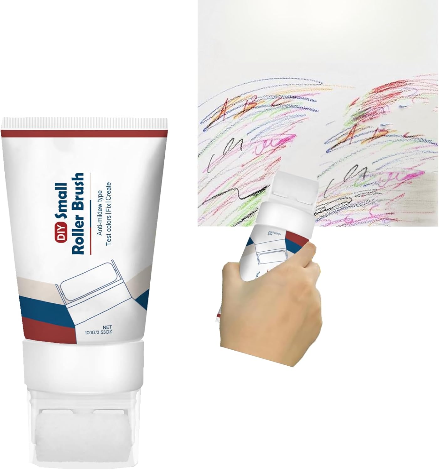 Spackle Wall Repair, Small Roller Brush Wall Repair Tool, Erase a Hole ...