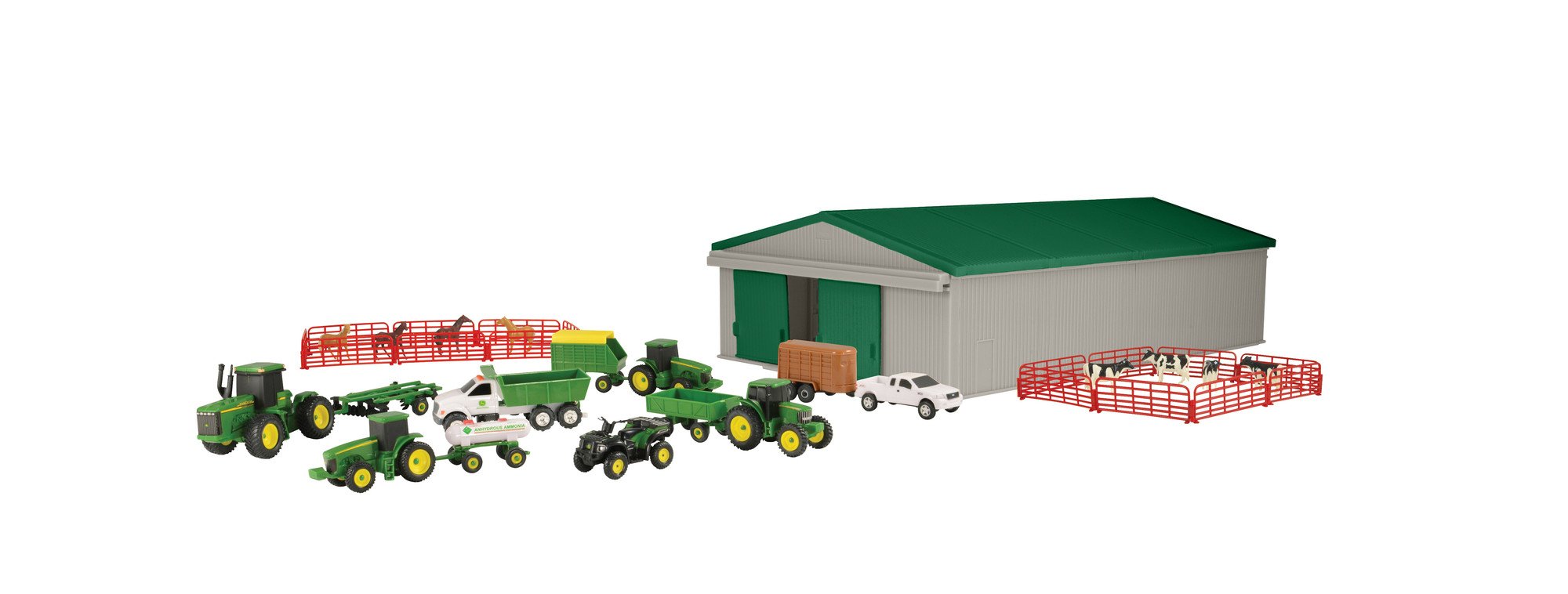 Buy John Deere Die-Cast Farm Toys Playset - 1:64 Scale - Includes Farm ...