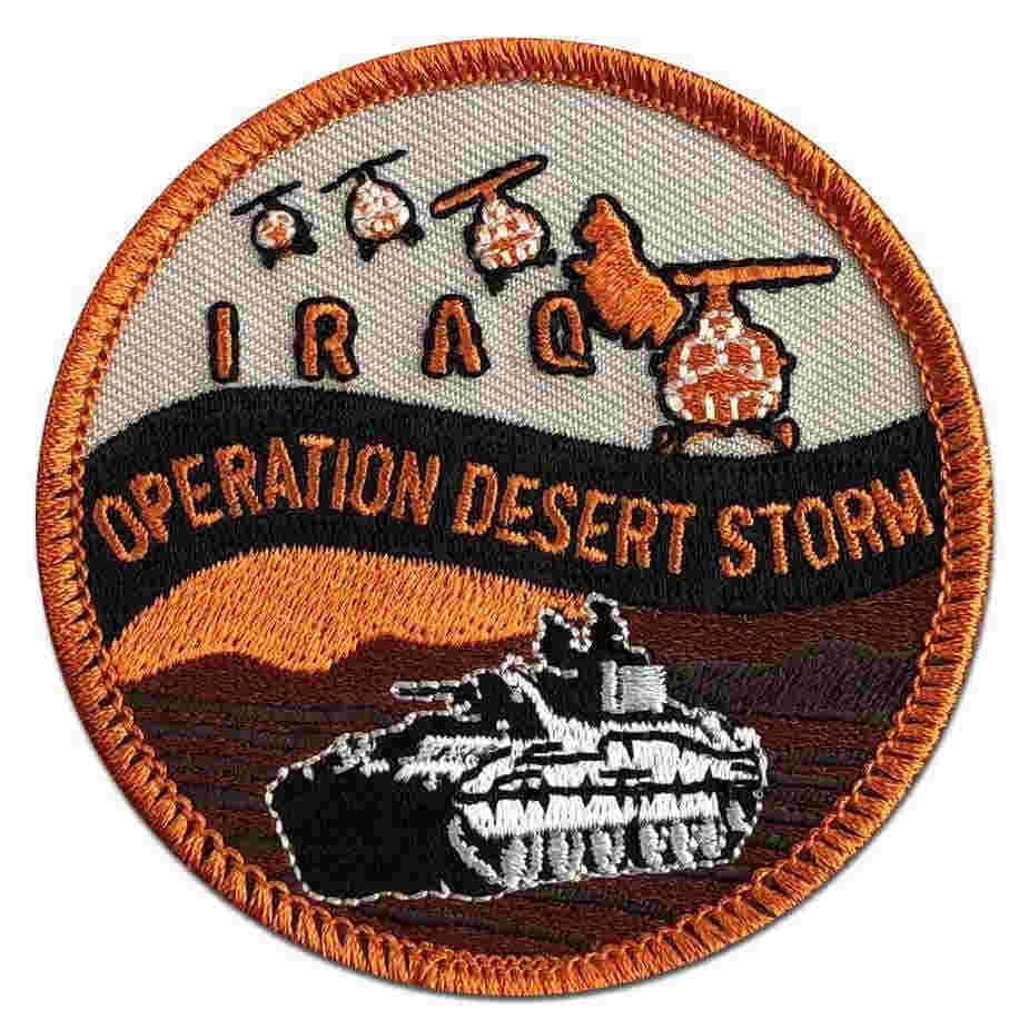 Amazon.com: Operation Desert Storm Iraq Iron or Sew on Patch with ...