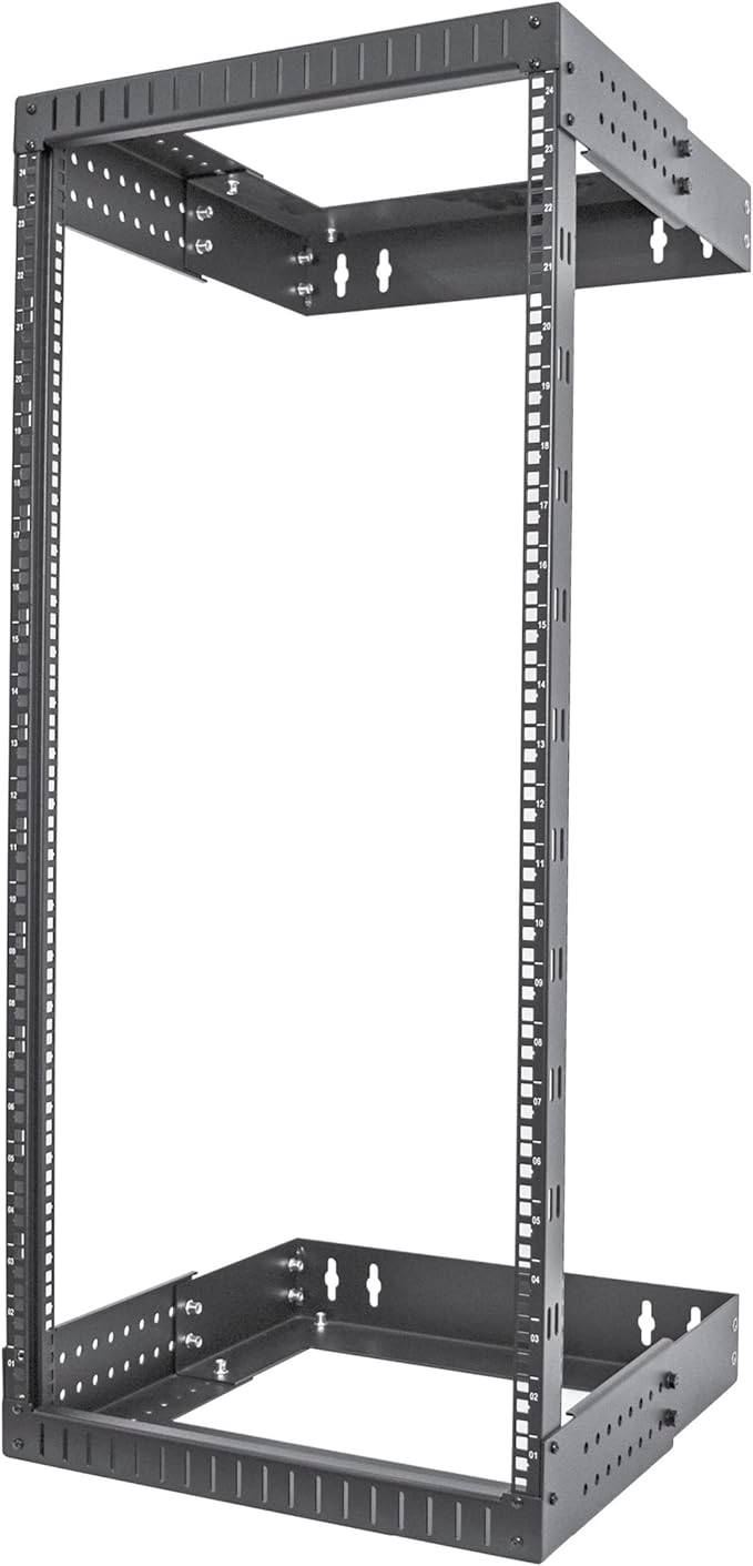 Amazon.com: StarTech.com 24U 19" Wall Mount Network Rack - Adjustable ...