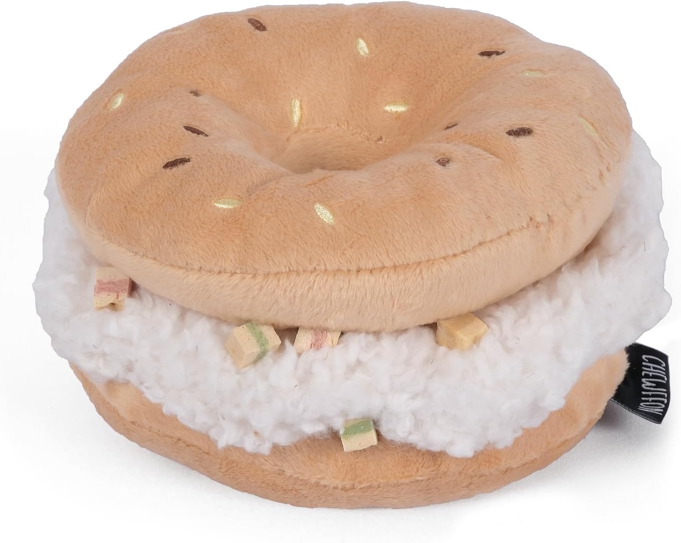 Pet Supplies : Croissant Plush Dog Toy | Squeaky with Crinkle Sound ...