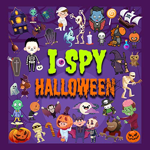 Amazon.com: I Spy Halloween: A Fun Activity Book Guessing Game For 2-8 ...