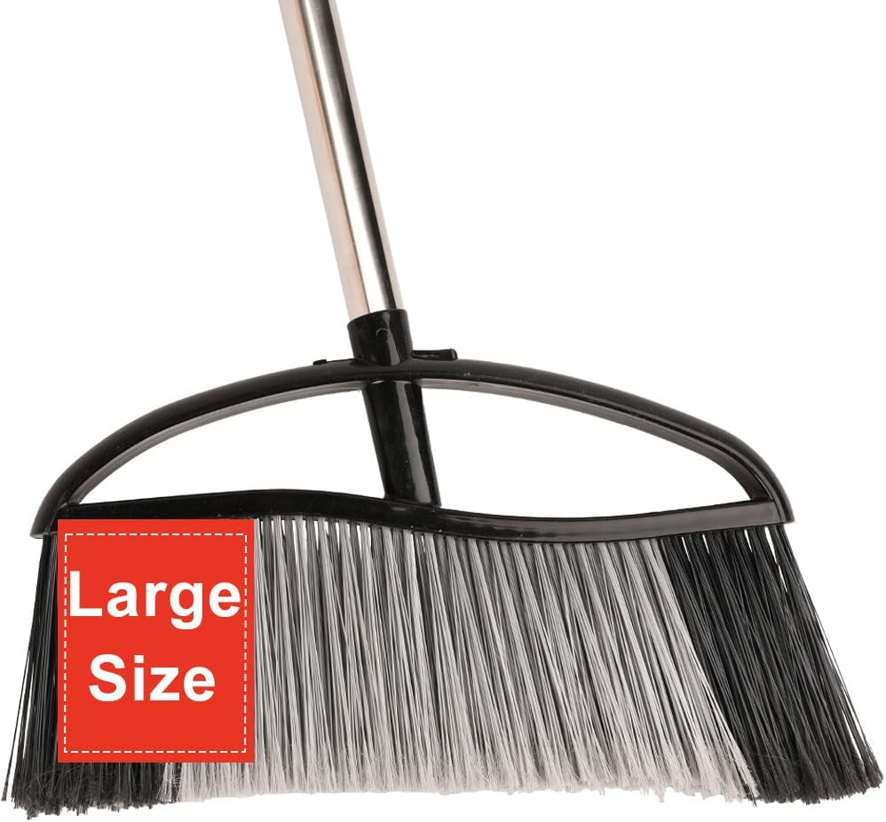 Amazon.com: MuLing 15.7" Wide Angle Heavy Duty Broom, All-Surface ...
