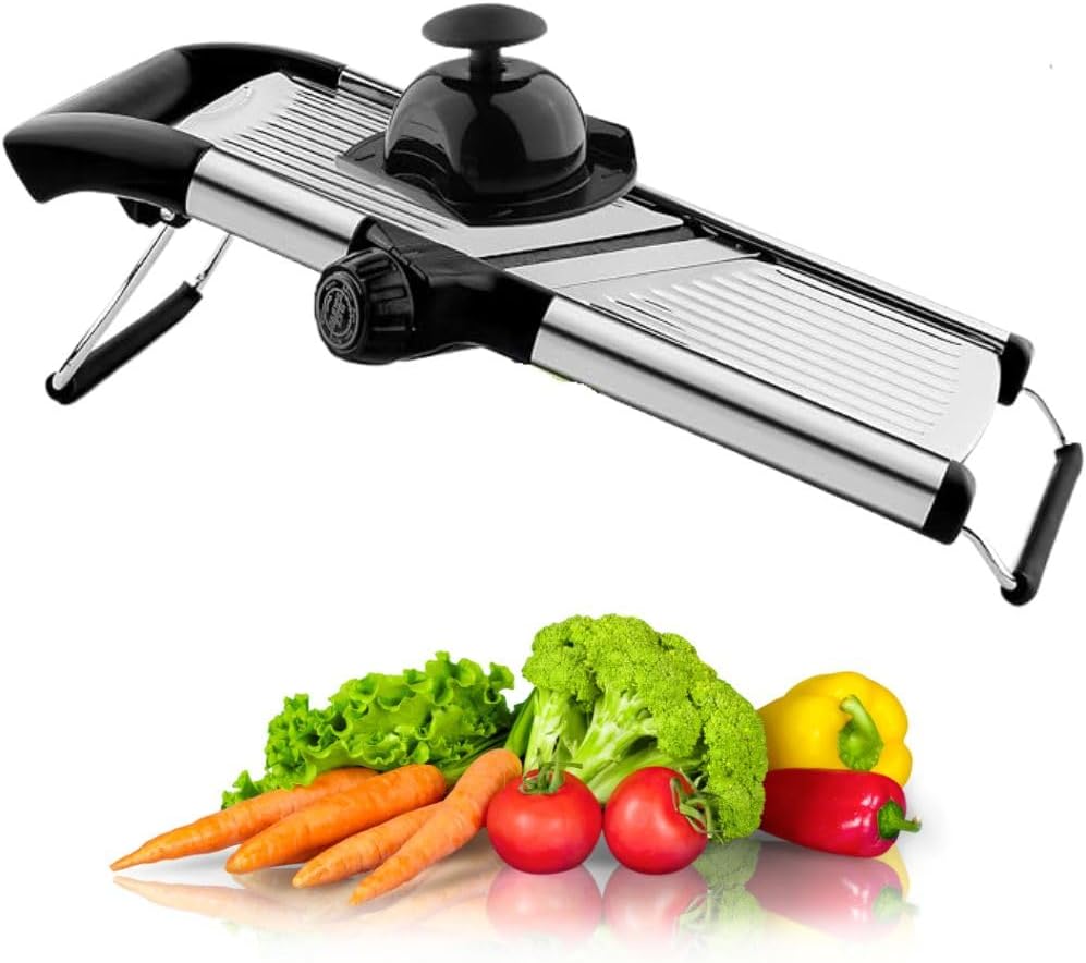 Amazon.com: Sort savvy Stainless Steel Mandoline Slicer, Vegetable ...