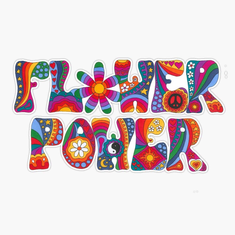 Amazon.com: Psychedelic Flower Power Vinyl Waterproof Sticker Decal Car ...