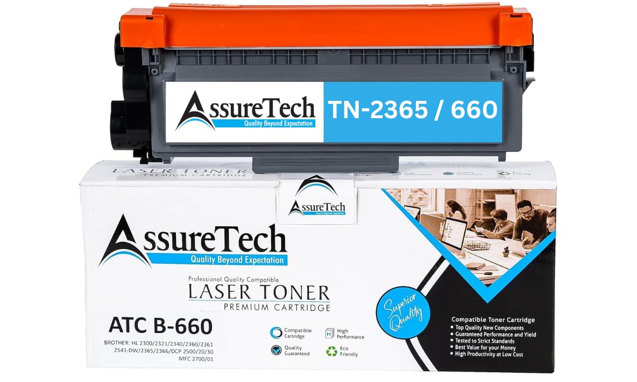 ASSURETECH TN-2365 / 660 Compatible Toner Cartridge for use in HL-L2321D, HL-L2361DN, HL-L2366DW ...