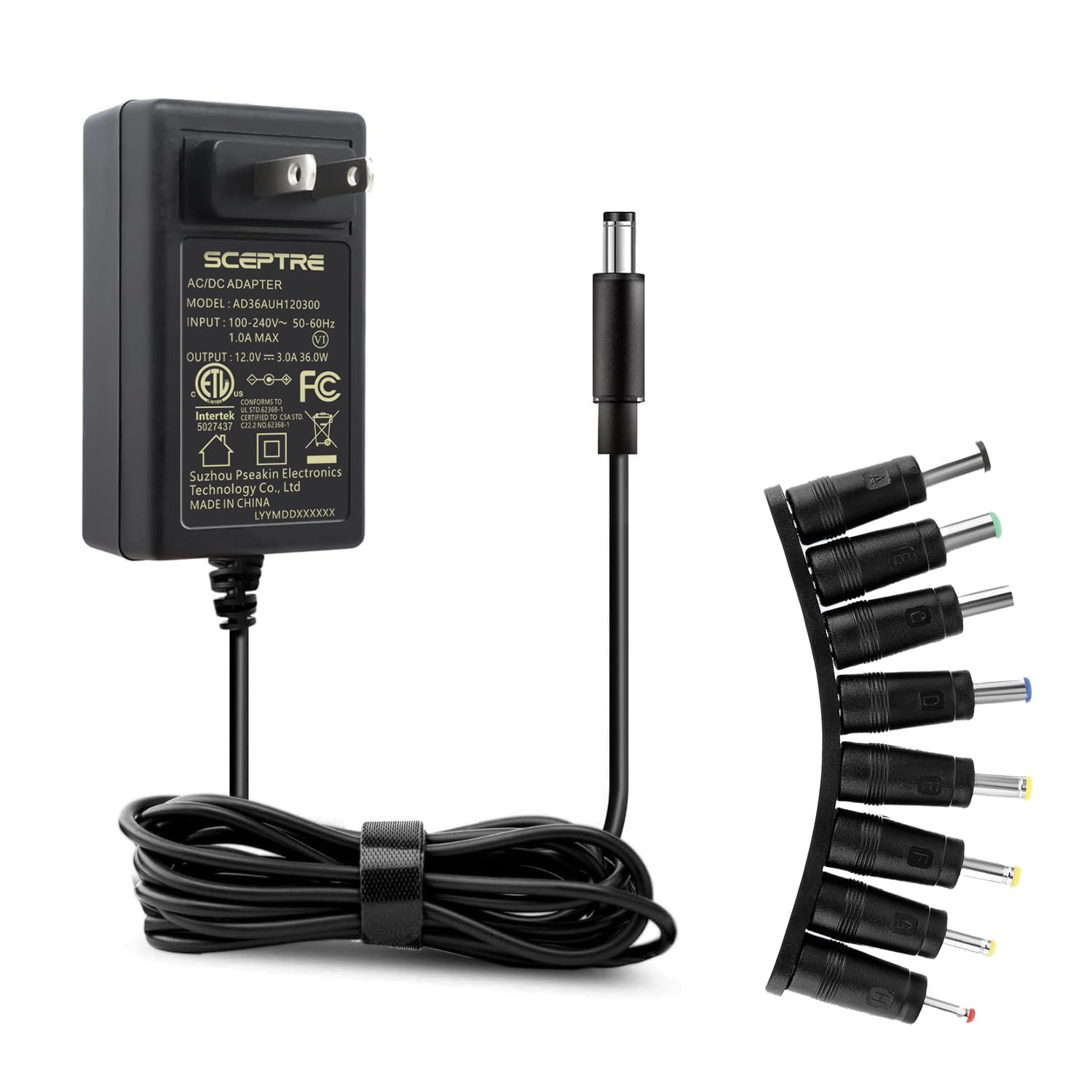 Amazon.com: Kado Power Adapter 12V-3A 2.5A 2A 1.25A 1A AC/DC Power Cord ...