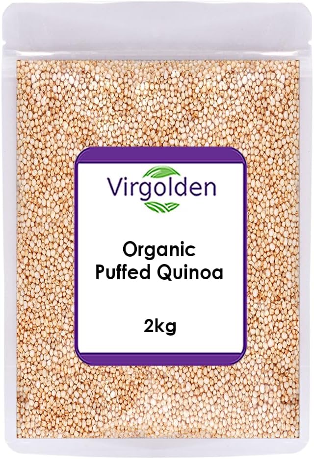Organic Puffed Quinoa 2kg by Virgolden Organic : Amazon.co.uk: Grocery