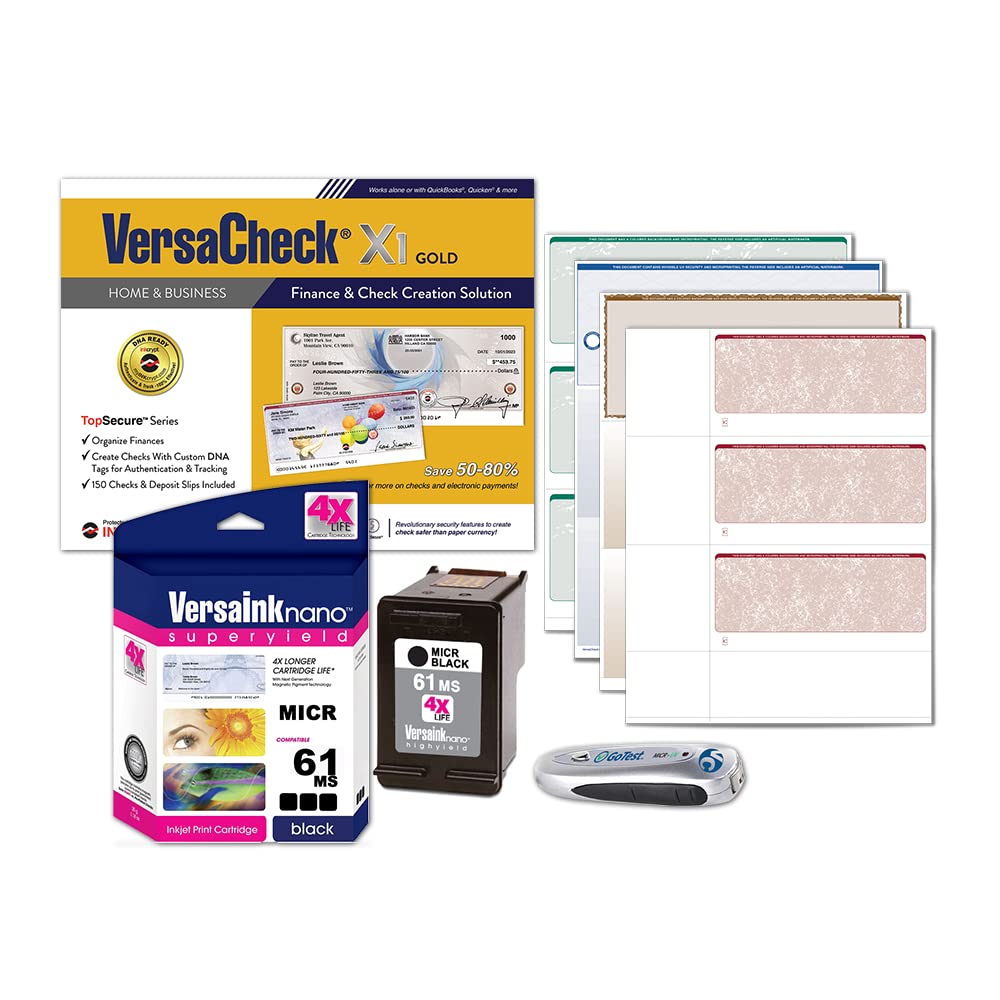 Amazon.com: VersaCheck 61 MICR Black Printer Conversion Kit - The Easy ...