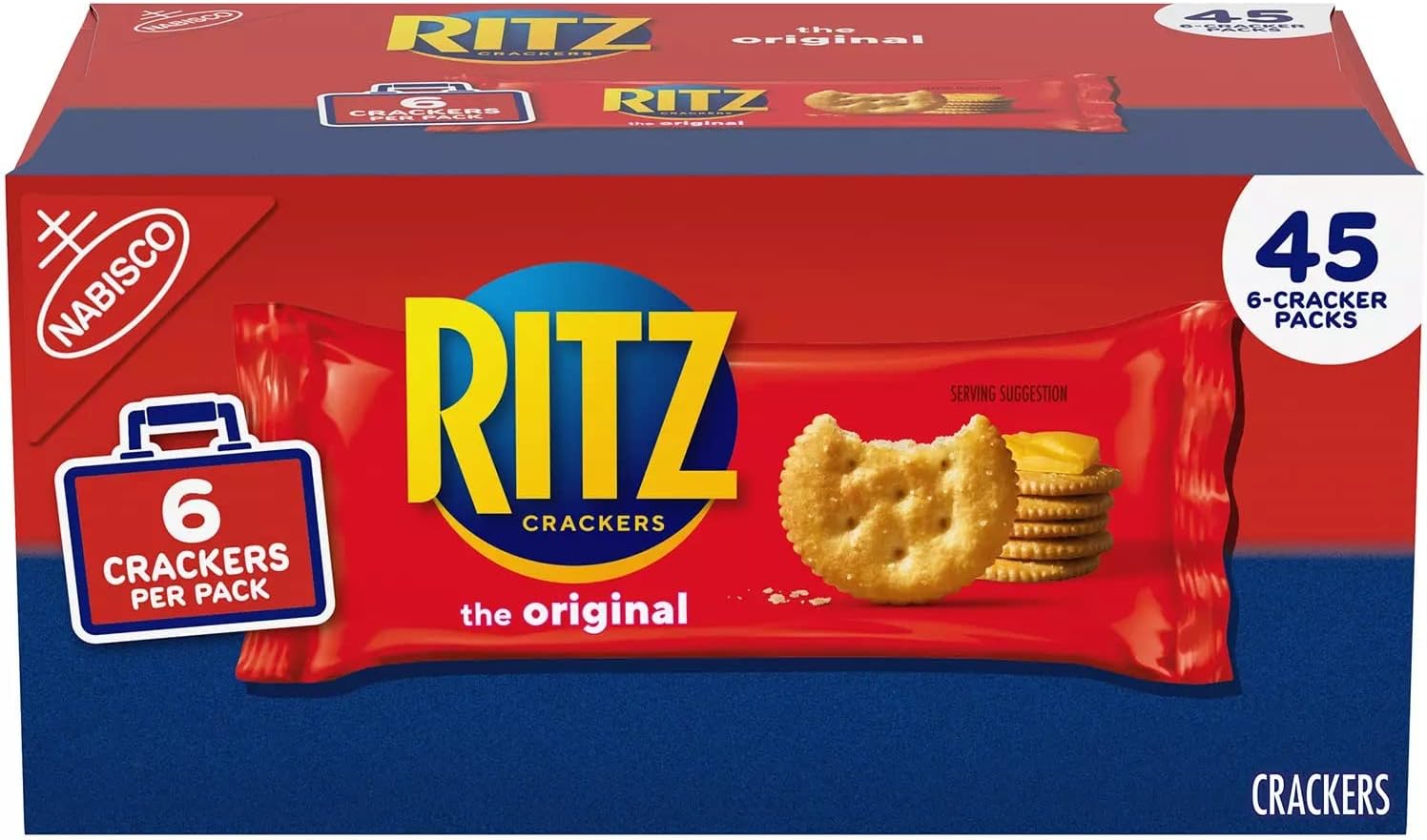 Amazon.com: Ritz Original Crackers, Snack Packs, 0.68 Ounce (45 Count)