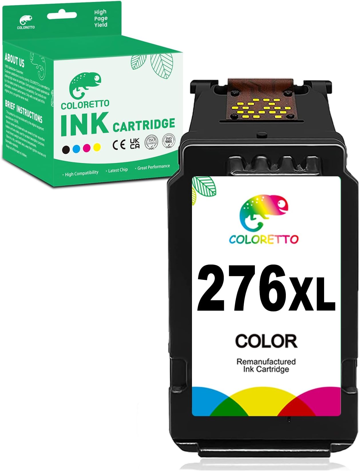 Amazon.com: COCCINK CL-276XL for Canon 276 XL Color Ink Cartridge for ...