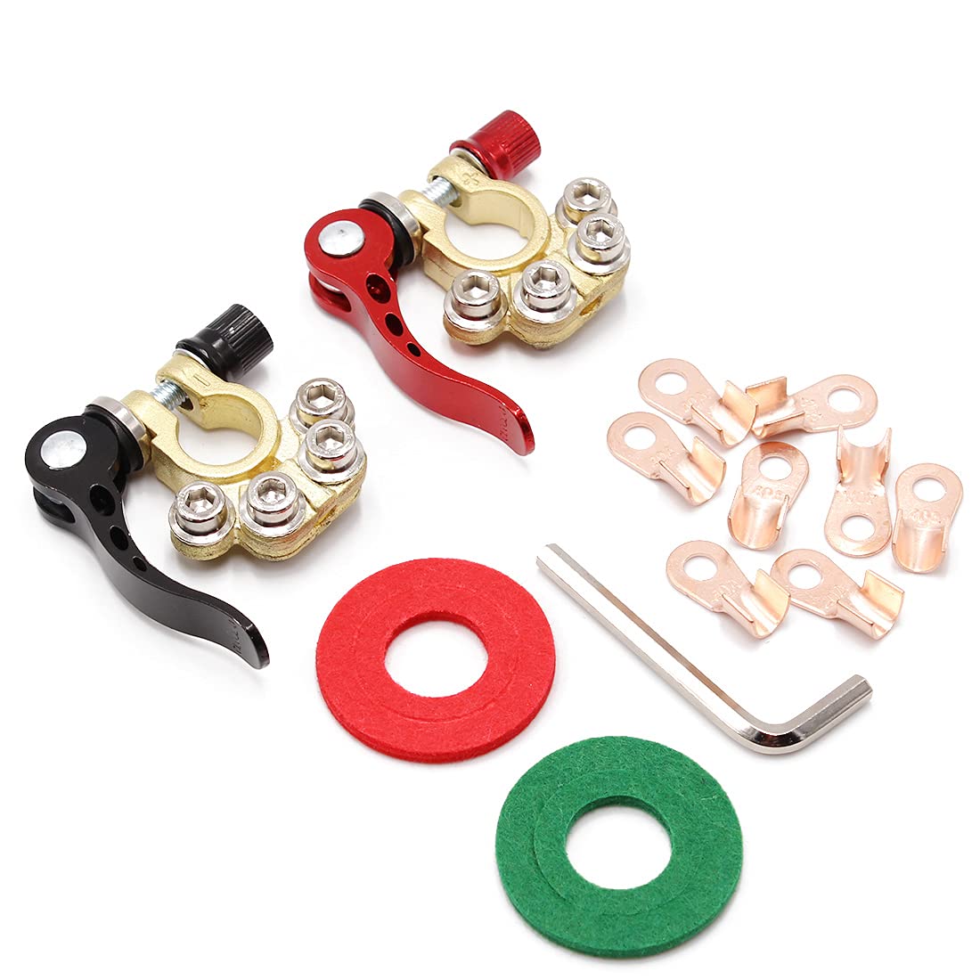 Utsauto Battery Terminal 2pcs Positive And Negative Car Battery ...