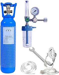 Small Oxygen Tank Complete Set, 240/480 Liter Medical Portable Oxygen ...