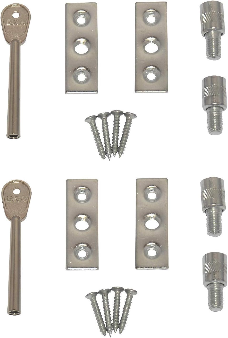 2 Pack of Era 822 Sash Window Stops (Satin) : Amazon.co.uk: DIY & Tools