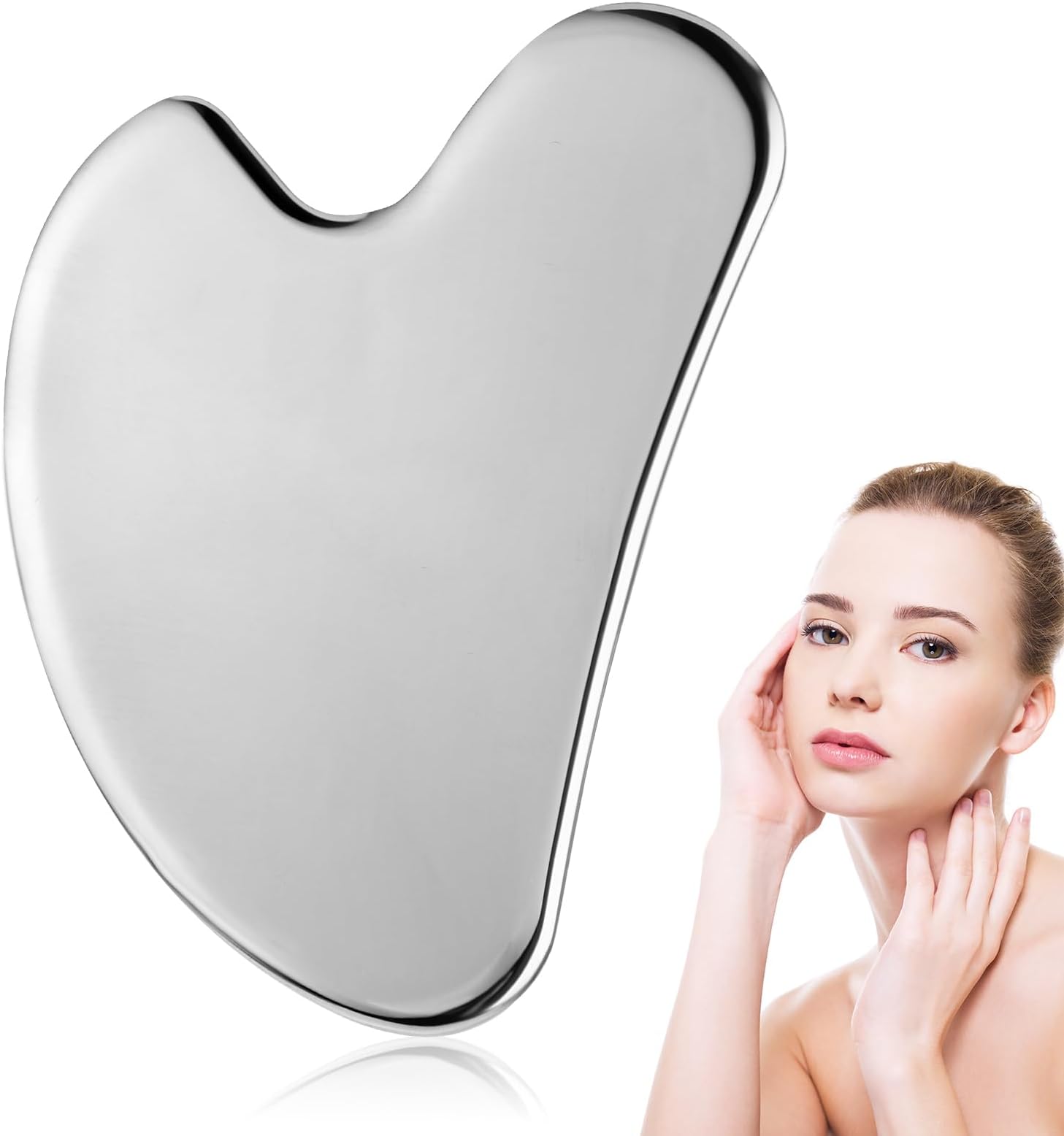 Amazon.com: SWEETDREAM Gua Sha,Guasha Tool for Face Stainless Steel Gua ...