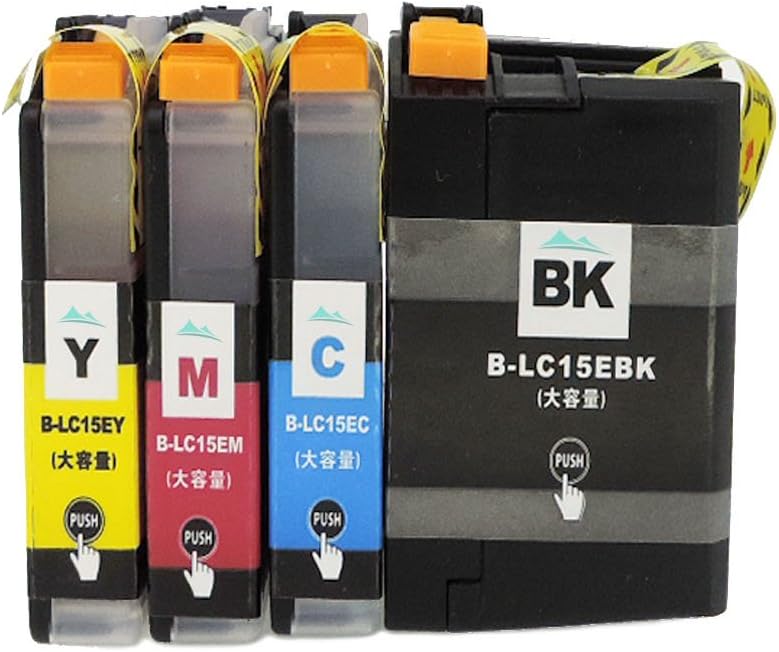 Amazon.co.jp: LC15E 4色パック 大容量【LC15E BK/C/M/Y】対応機種: MFC-J6990CDW 新ICチップ ...
