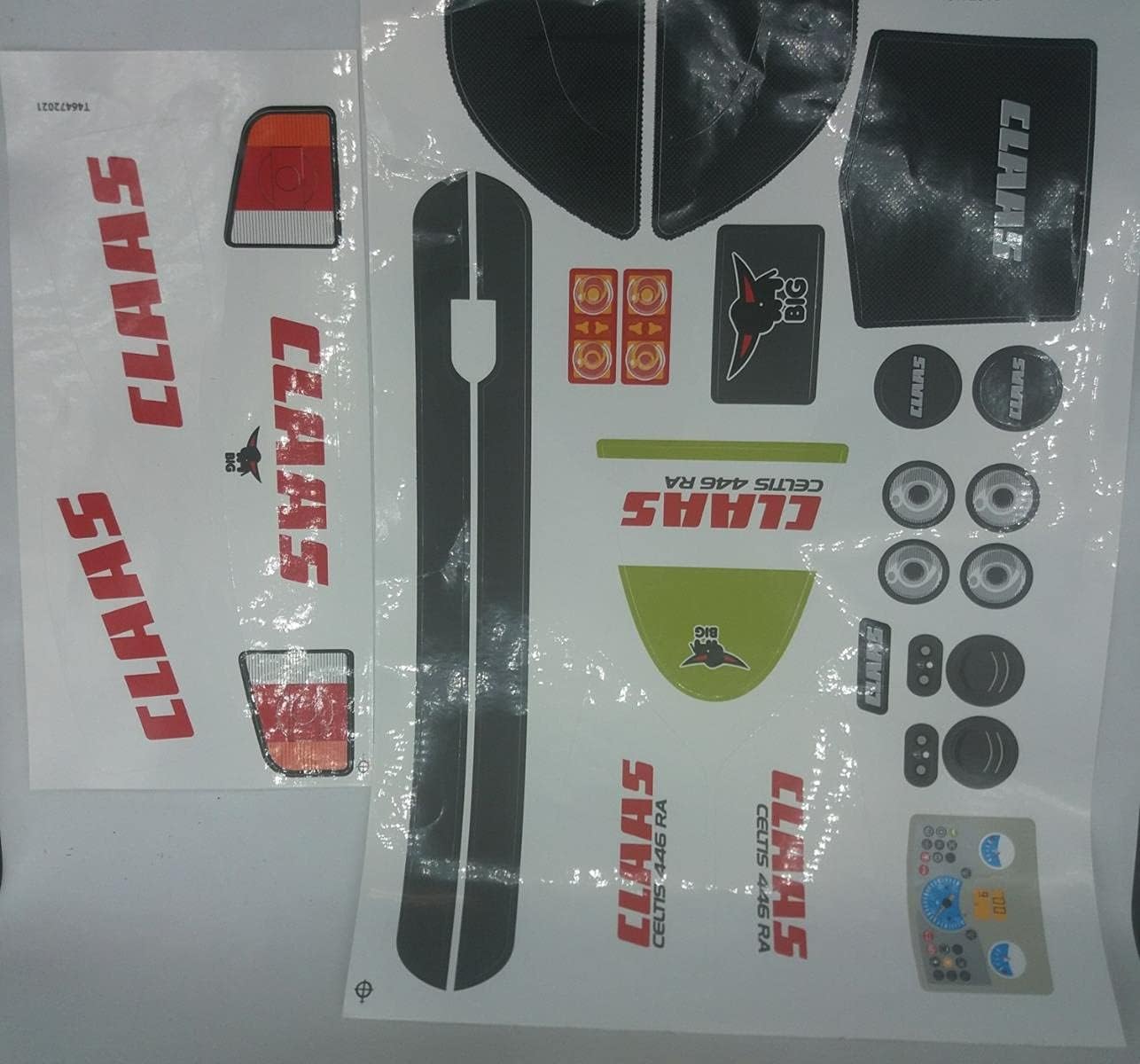 BIG Stickers Tracteur Claas, Jaune, Vinyle, Rustique, Décalcomanie pour ...