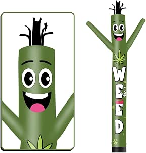 Amazon.com: Goodeny 15FT Tall Weed Inflatable Tube Man (18''Diameter ...