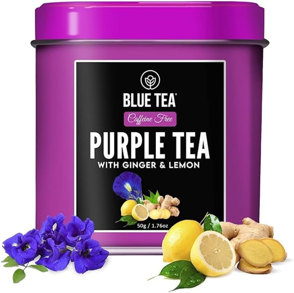 Amazon.com : BLUE TEA - Purple Tea - 1.76 Oz (100+ Cups) Loose ...