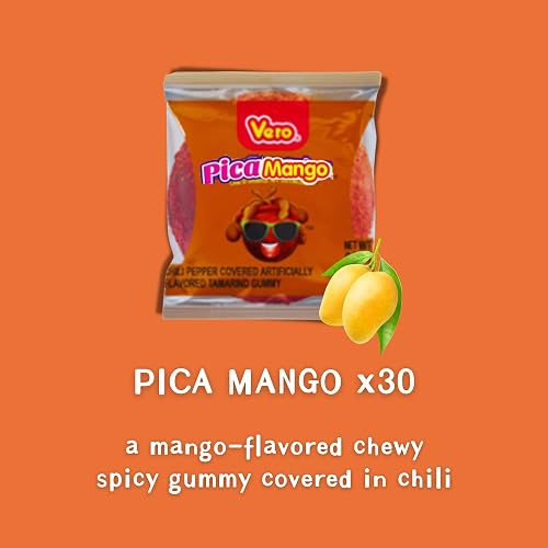 90ct Vero Pica Gomas Mezcla de 3 sabores - Fresa, Mango, Sandia ...