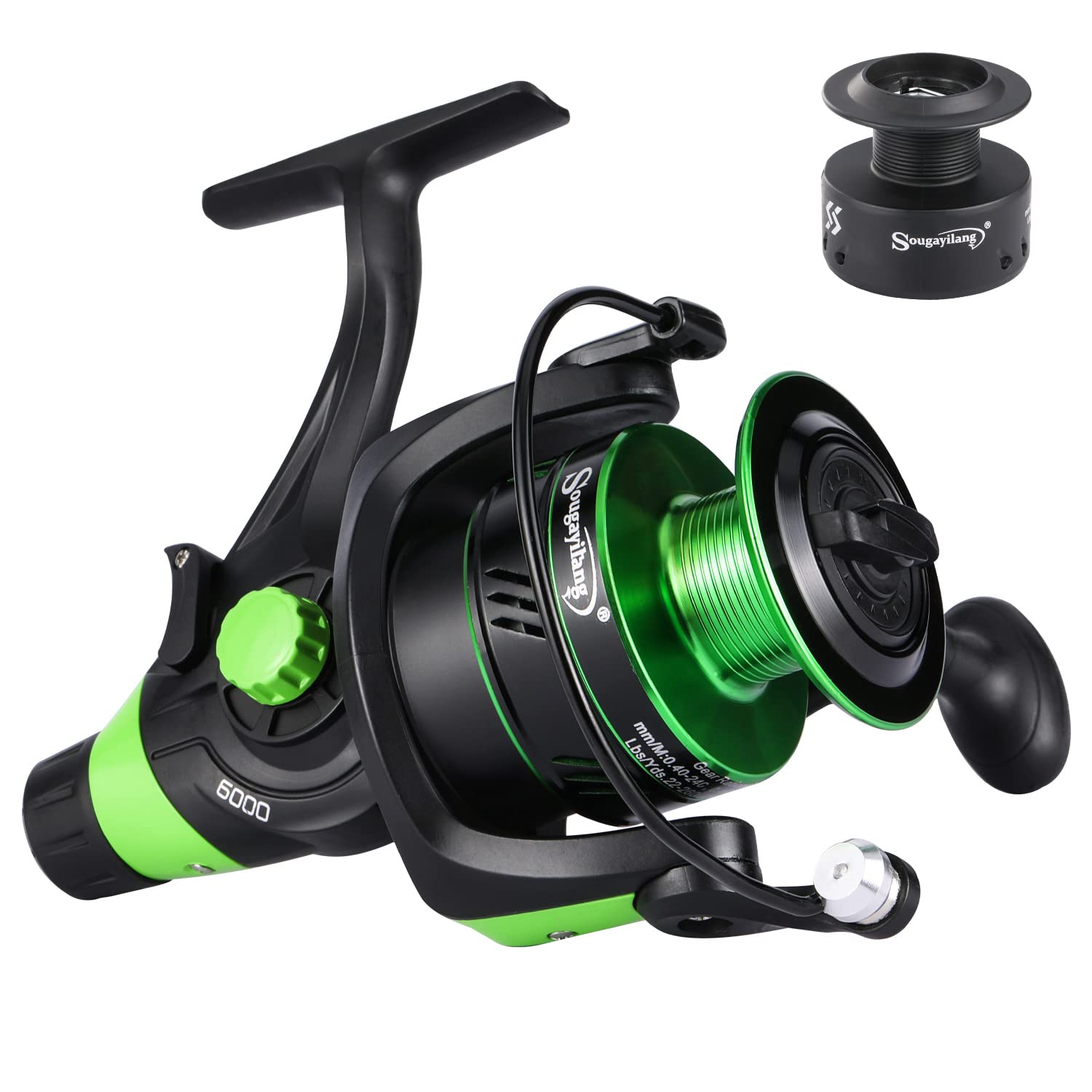 Sougayilang Spinning Reel 13+1 Stainless Steel BB Bait Feeder Carp ...