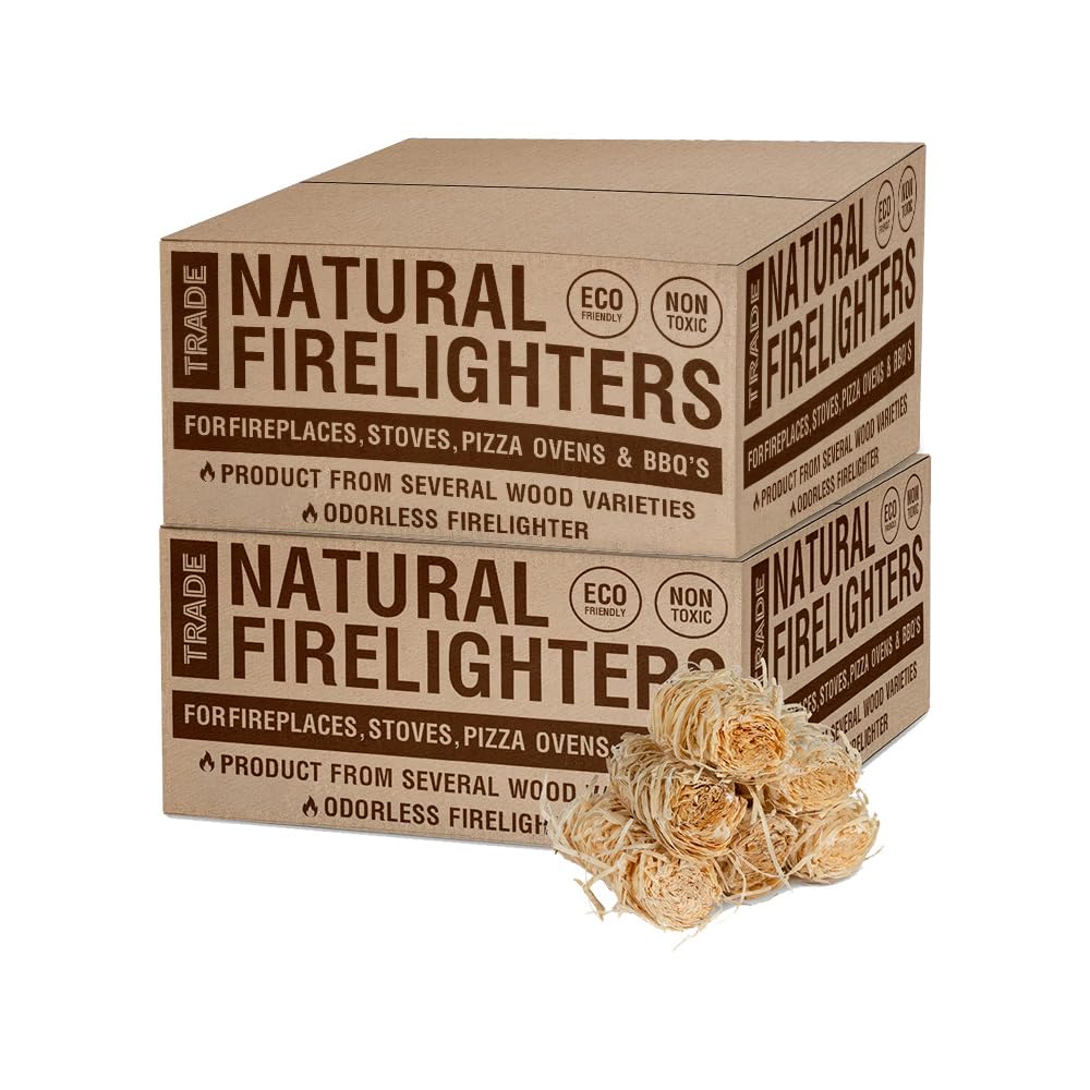 Trade Natural Firelighters-Sustainably Sourced Eco Wool Wood Fire ...