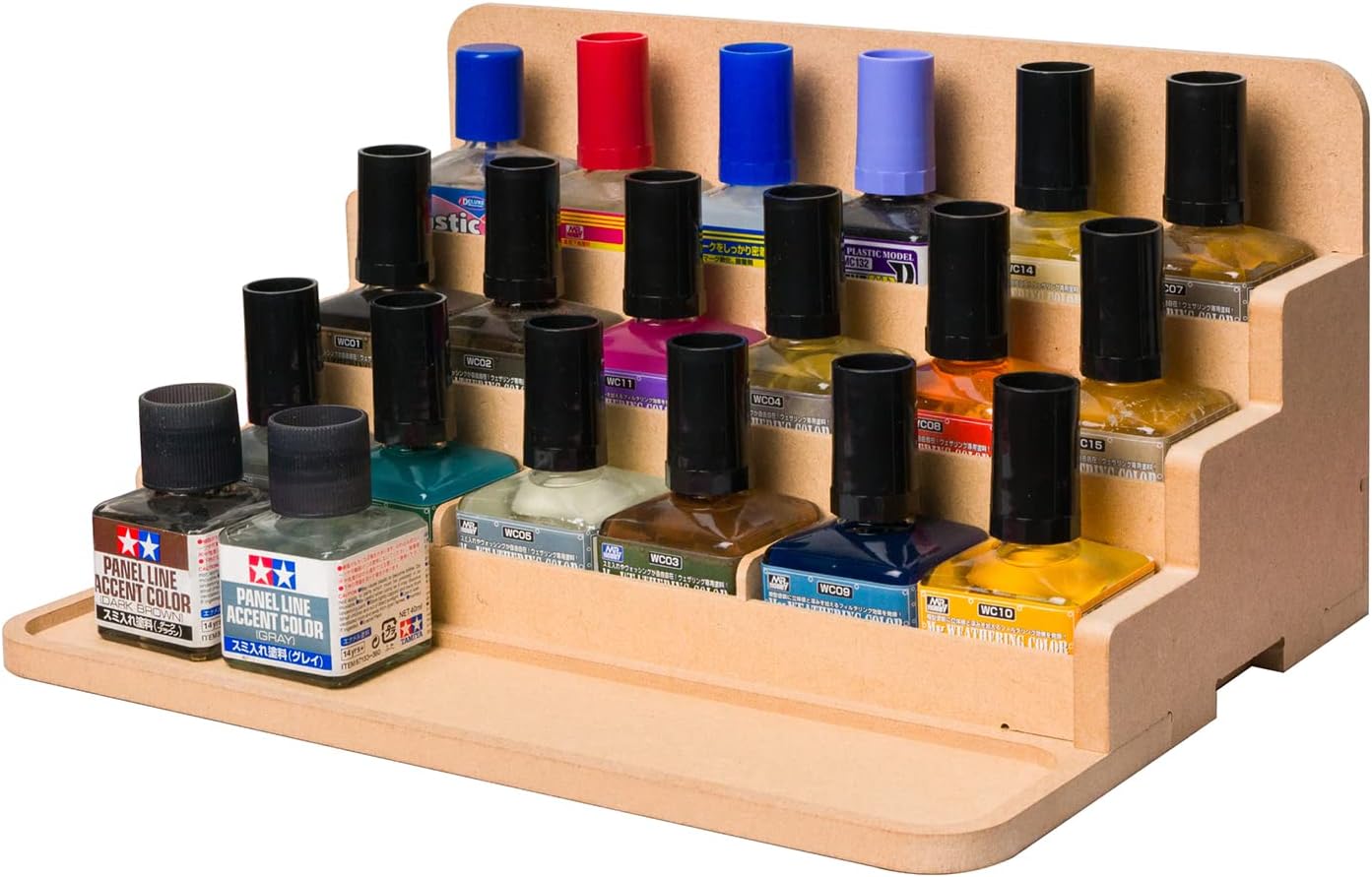 Amazon.com: Bucasso Model Paint Rack, MDF Material, Wooden Paint ...