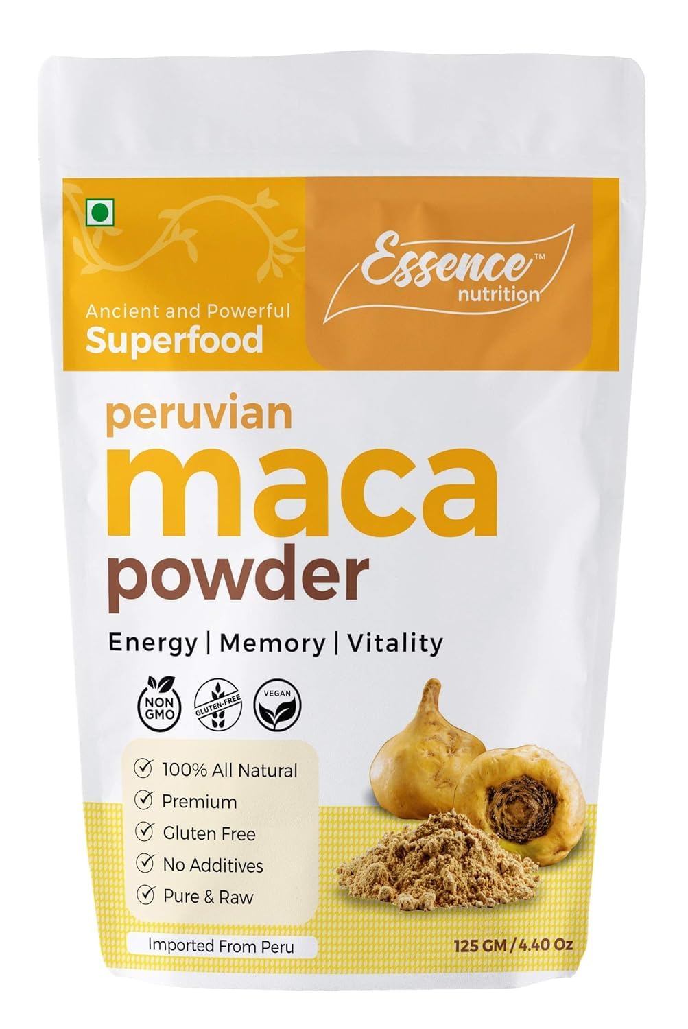 Essence Nutrition Yellow Maca Root Powder (100 Gms) - Imported From ...