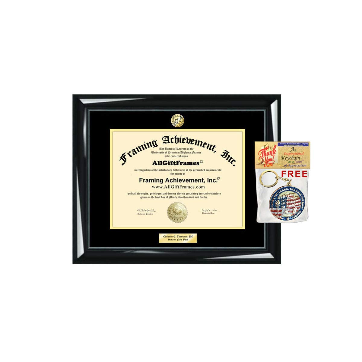 Amazon.com - Certificate License Frame State Bar Juris Doctor JD Degree ...